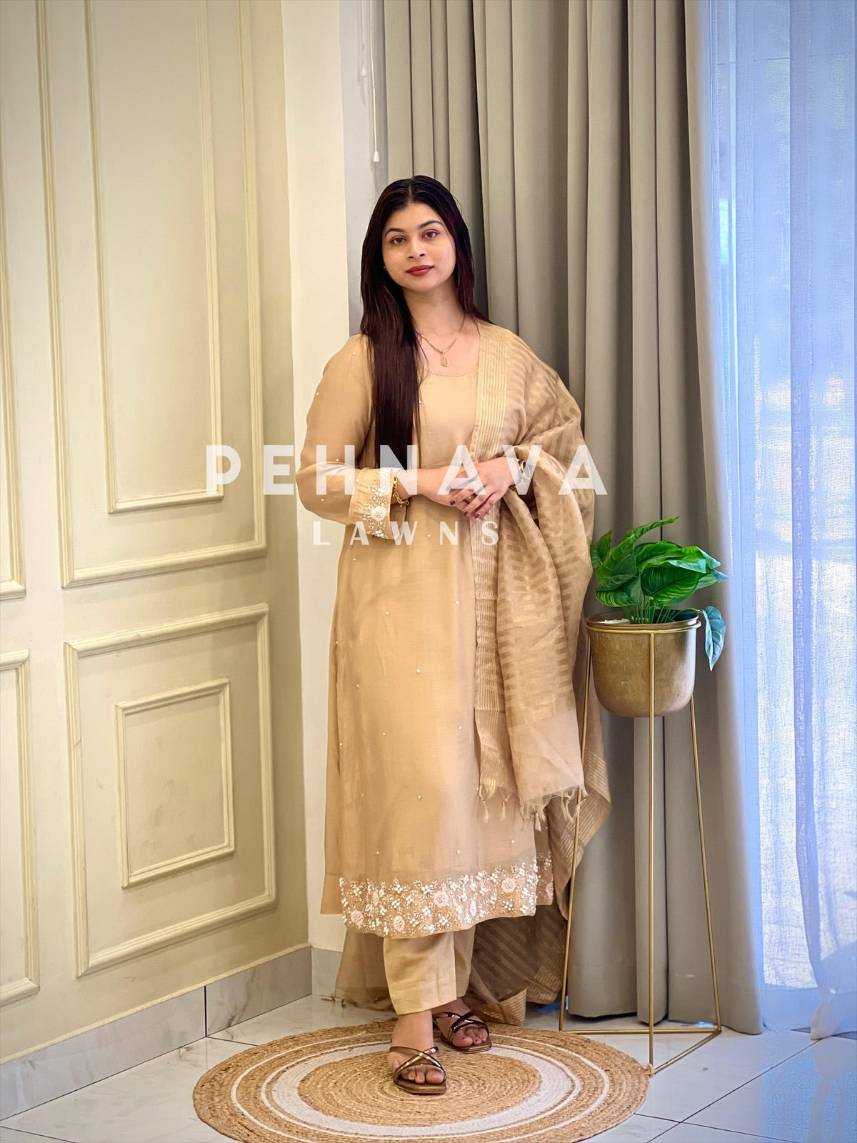 Pearl Bloom Mulchanderi Set – Pehnava Lawns